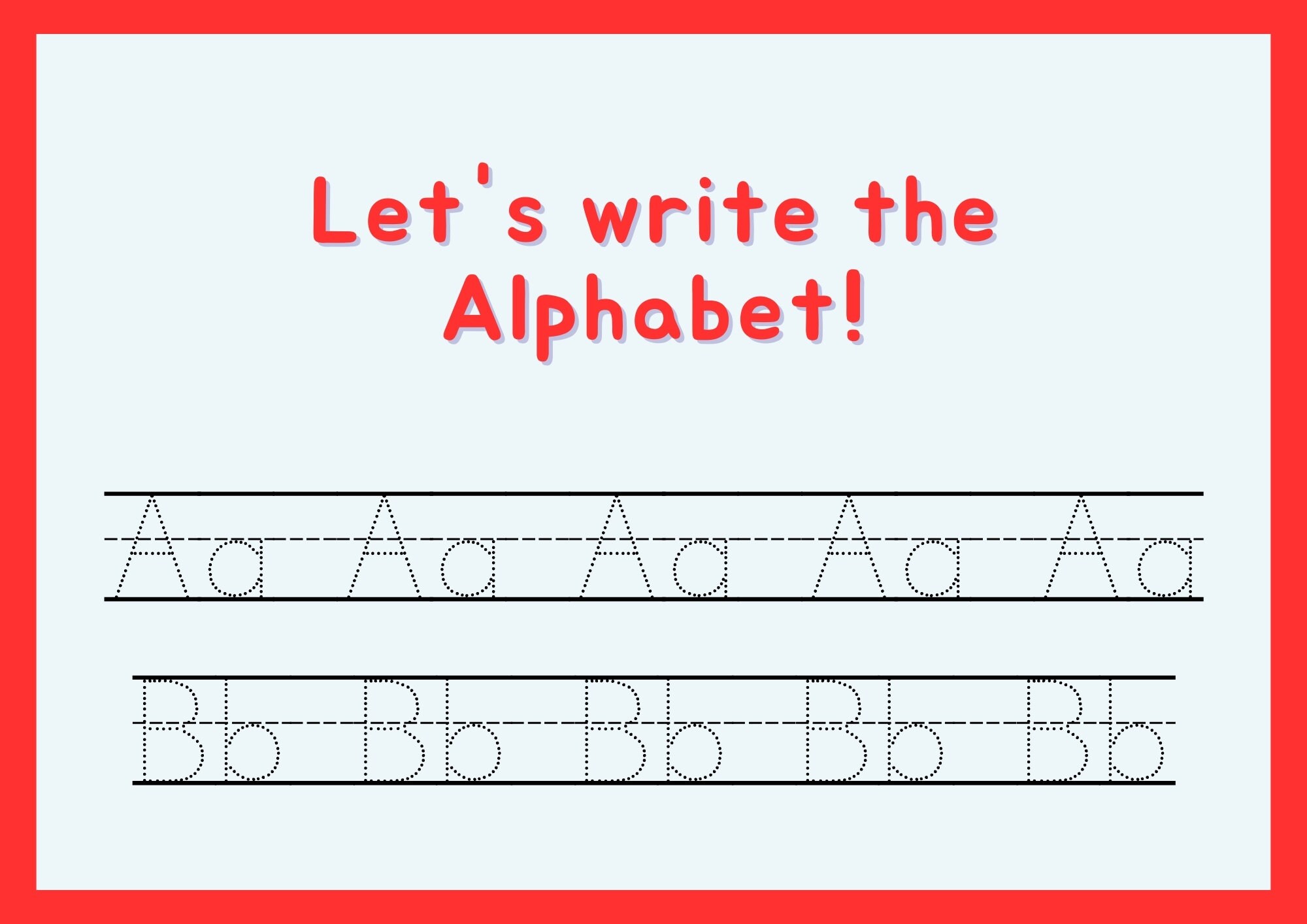 Alphabet,abc Tracing,handwriting Practice,tracing Printable,alphabet ...