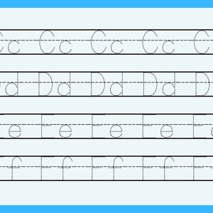 Alphabet,abc Tracing,handwriting Practice,tracing Printable,alphabet ...