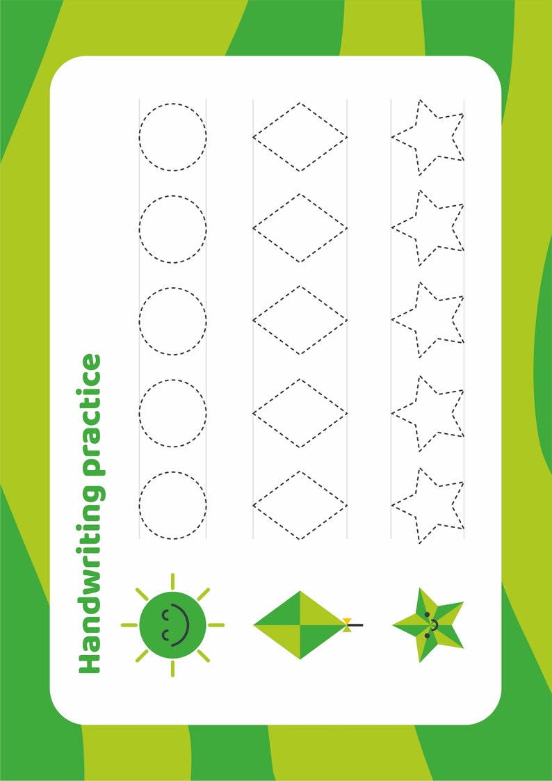 Line Tracing Exercises,line Tracing Worksheet,toddler Handwriting ...