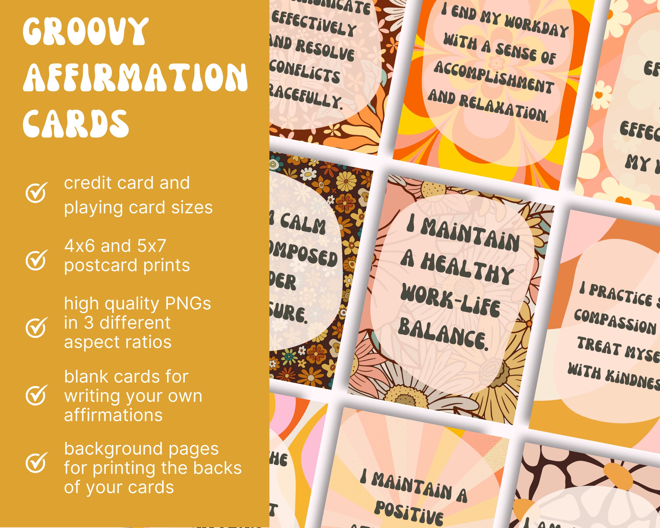 Printable Affirmation Cards, for Mental Health, Self Care, Prints for ...