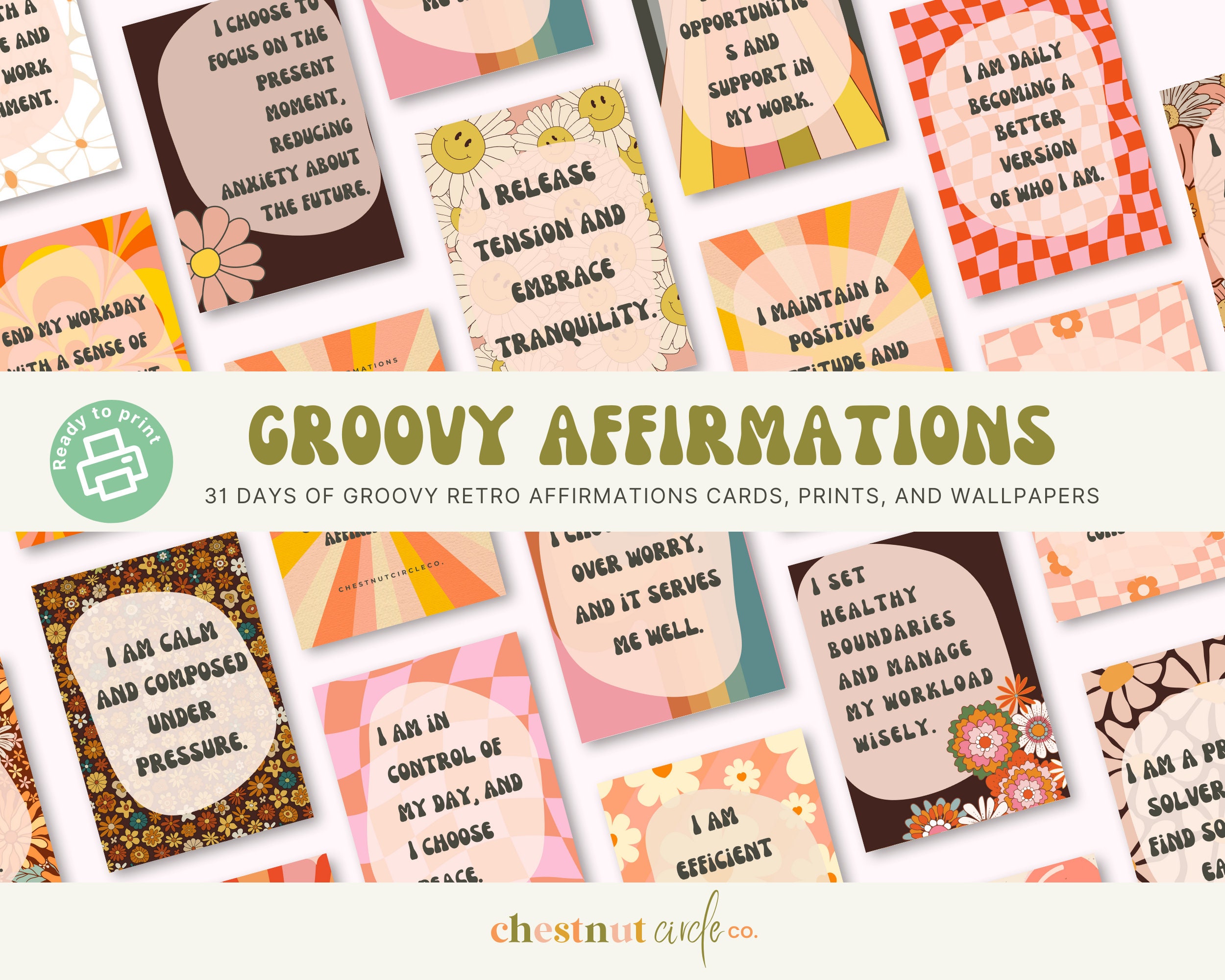 Printable Affirmation Cards, for Mental Health, Self Care, Prints for ...