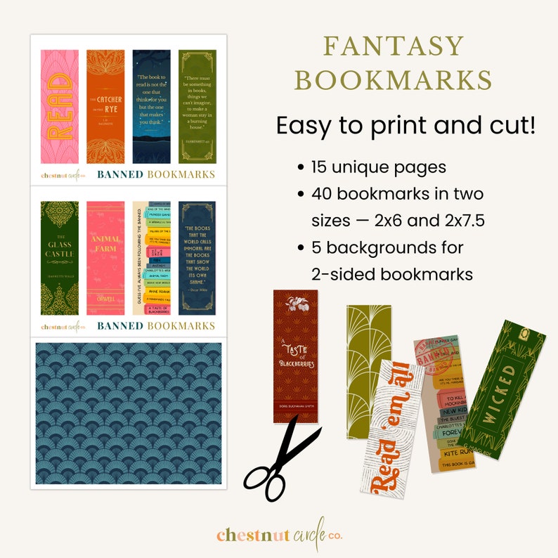 Banned Books Bookmark Printable Set, Freedom to Read Bookmark, Banned ...