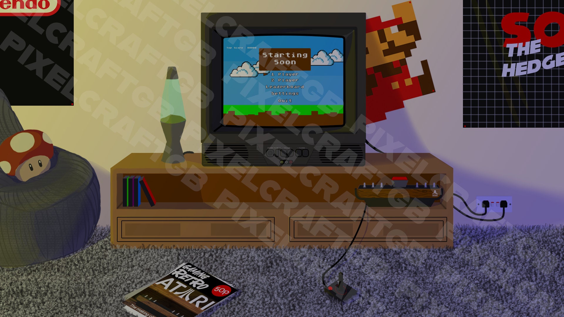 Retro Gaming Screen Pack | Vintage 90's Clean Overlays | Instant ...