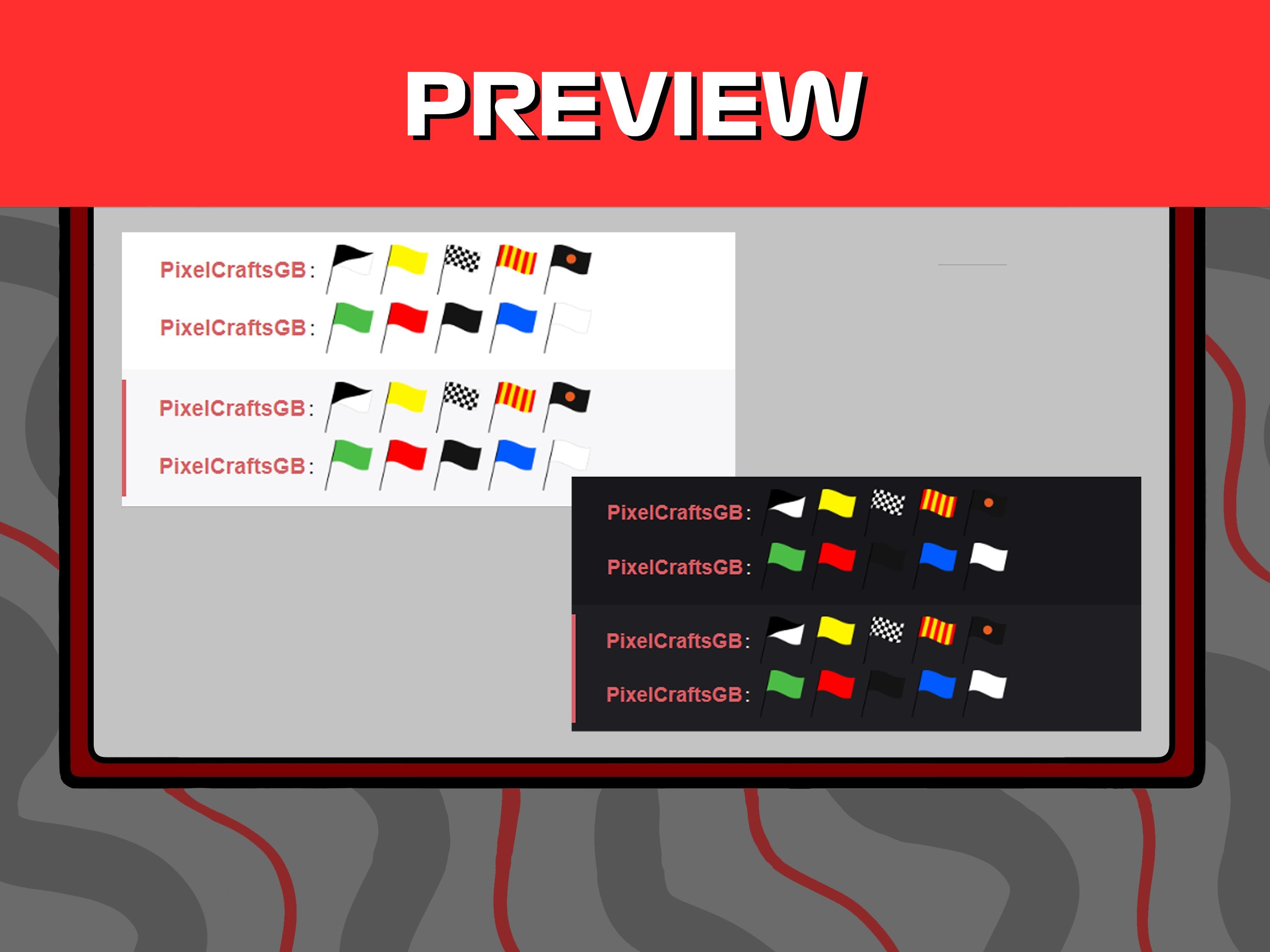 F1 Flag Emote Pack | Formula 1 | Twitch | Streamer | F1 24 - Etsy