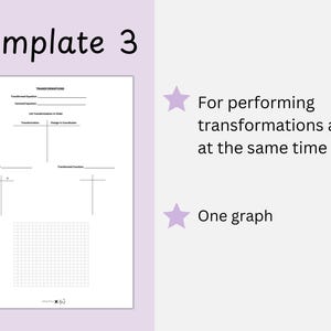 Graphing Function Templates Transformations of Functions 4 Templates ...