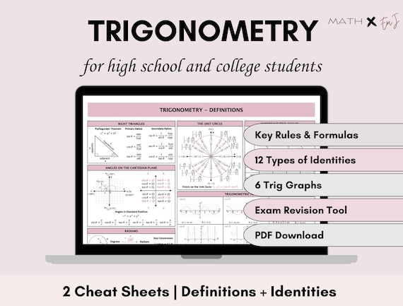 Trig Cheat Sheet Pdf
