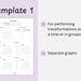 Graphing Function Templates Transformations of Functions 4 Templates ...