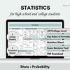 GCSE Maths Statistics Cheat Sheet (grades 1-5) - Etsy