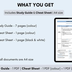Algebraic Expressions Study Guide & Cheat Sheet | MCR3U Math Study Aid ...