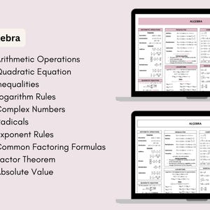 Math Cheat Sheets | Algebra, Geometry & Trigonometry | Math Formula ...