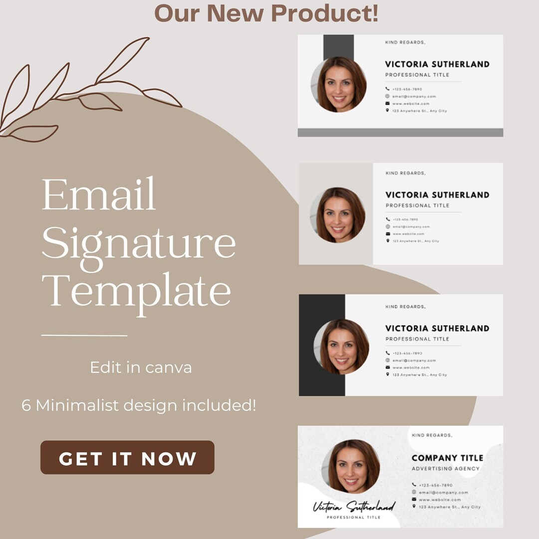 Email Signature Design- Bundle SALE! (6 Available) - Etsy