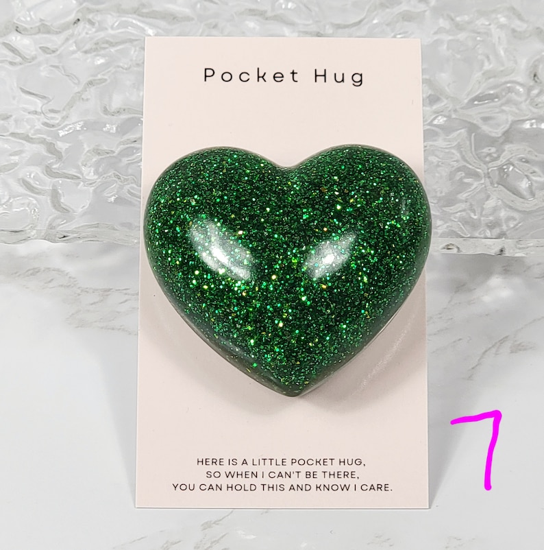 Pocket Hugs Gift Hearts Resin Token - Etsy