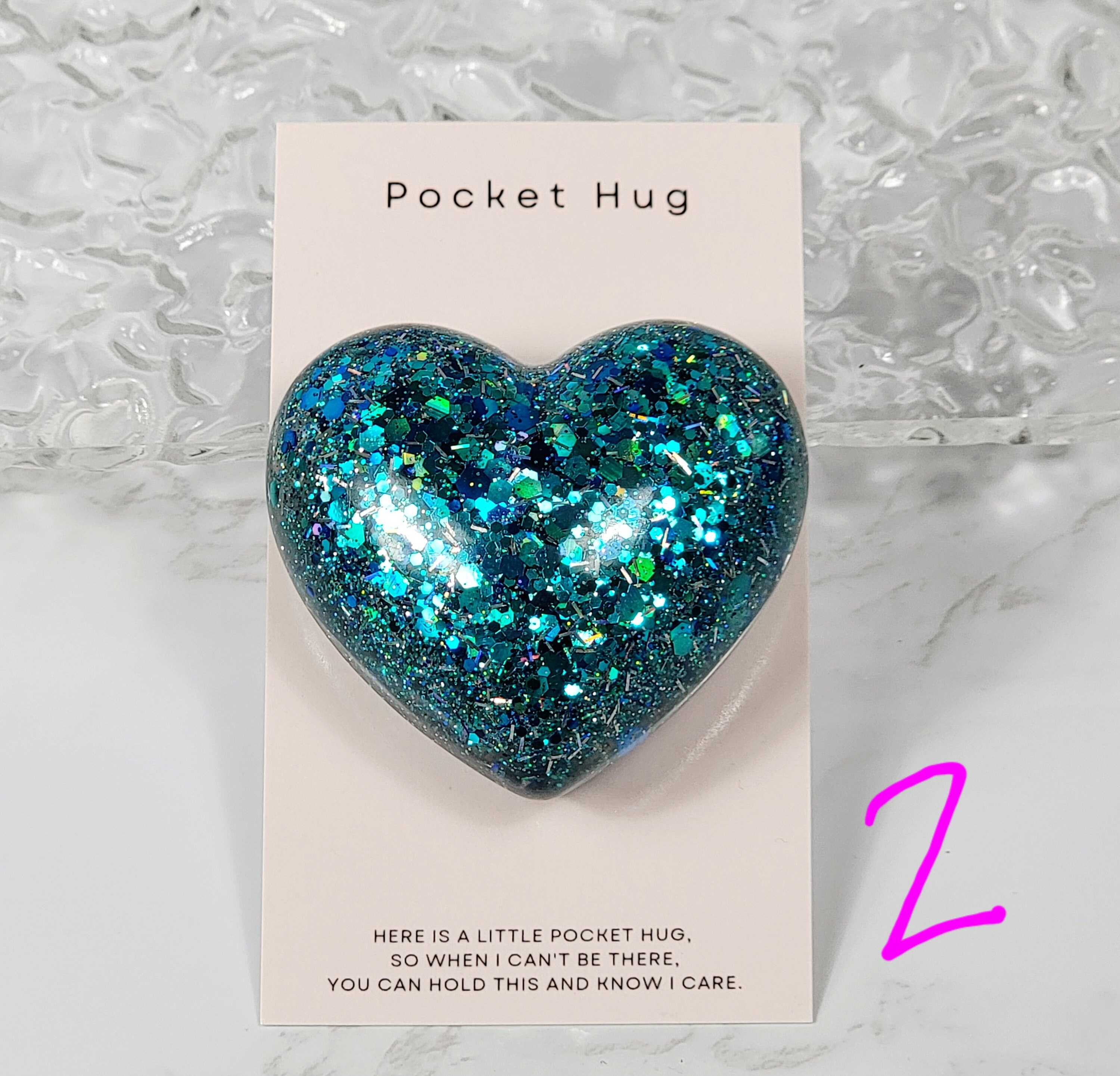 Pocket Hugs Gift Hearts Resin Token - Etsy