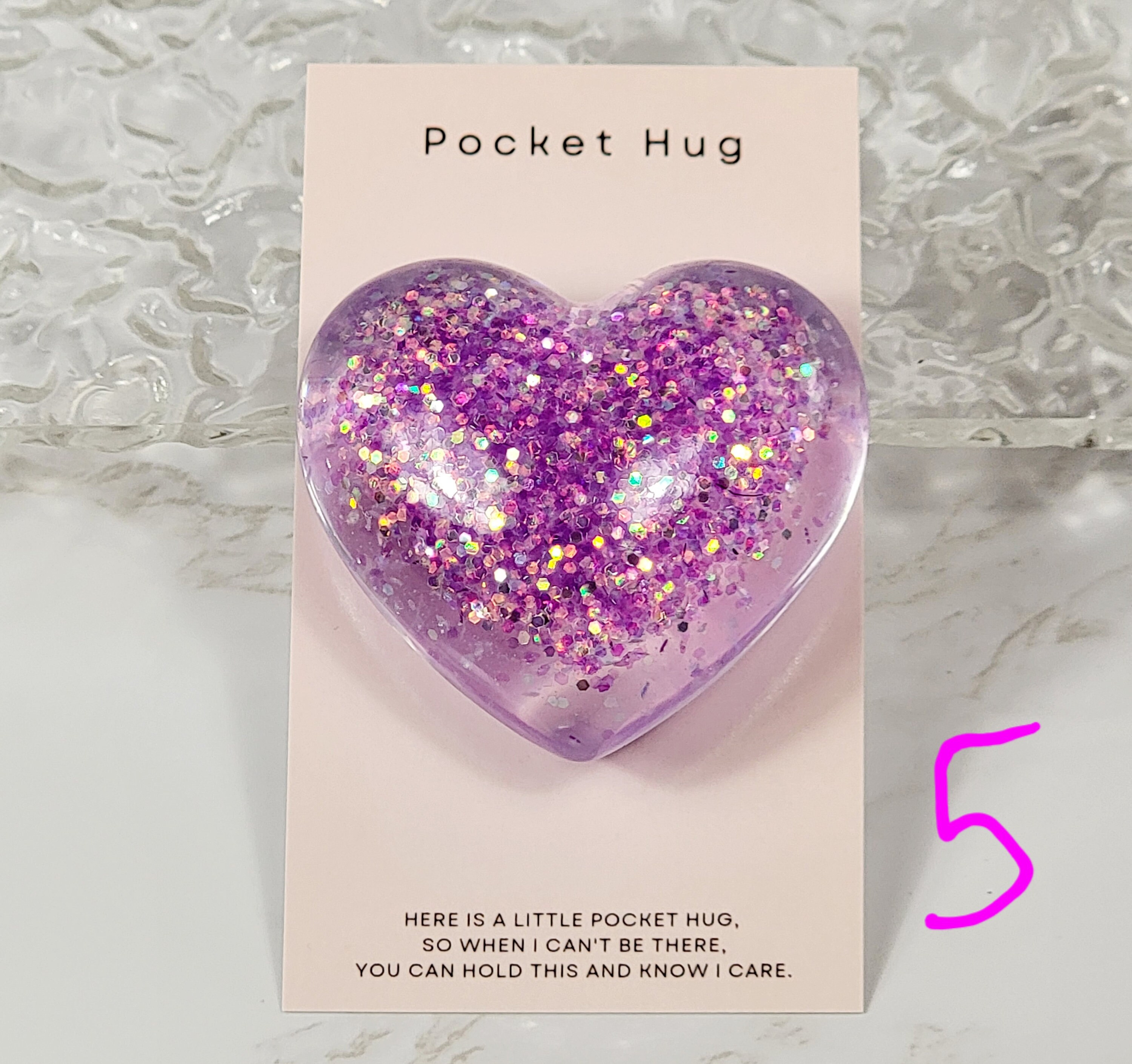Pocket Hugs Gift Hearts Resin Token - Etsy