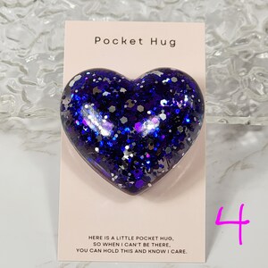 Pocket Hugs Gift Hearts Resin Token - Etsy