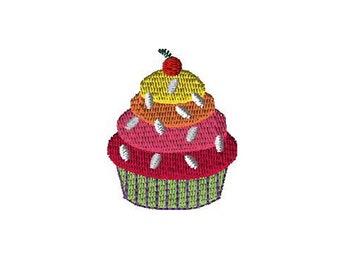 Cupcake Machine Embroidery Design, Cupcake Embroidery, Cupcake Design ...