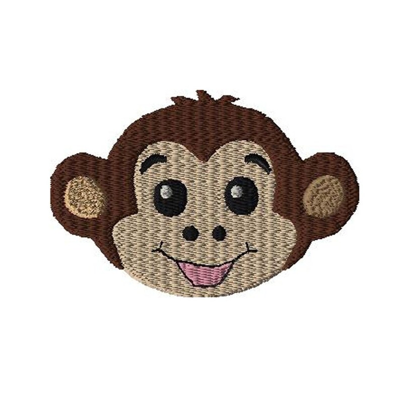 Monkey Embroidery - Etsy