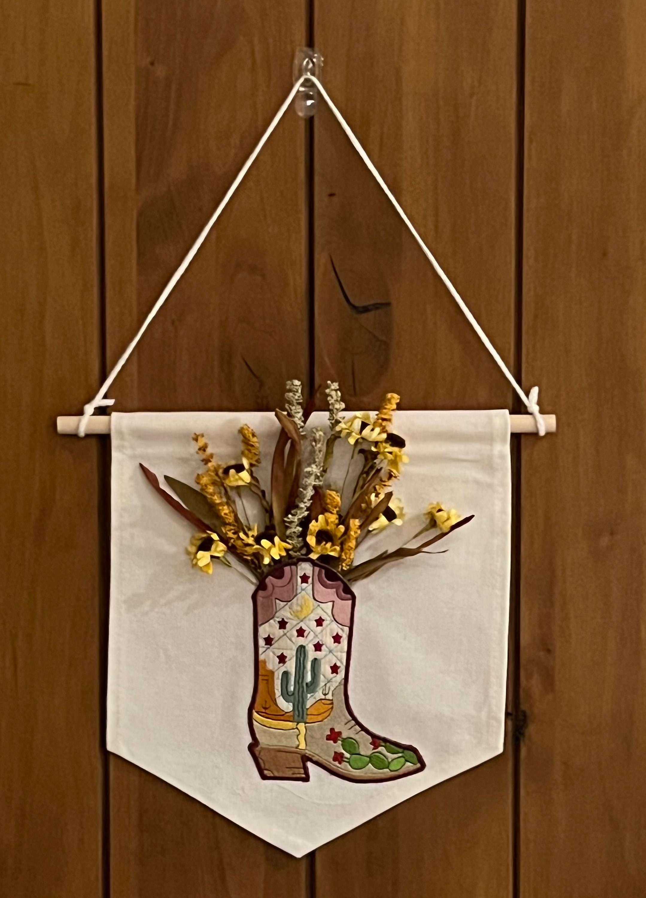 Southwest Cowboy Boot Embroidery Design - Etsy