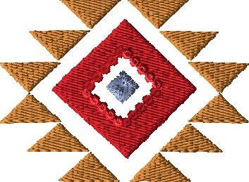 Southwest Square Embroidery Design - Etsy