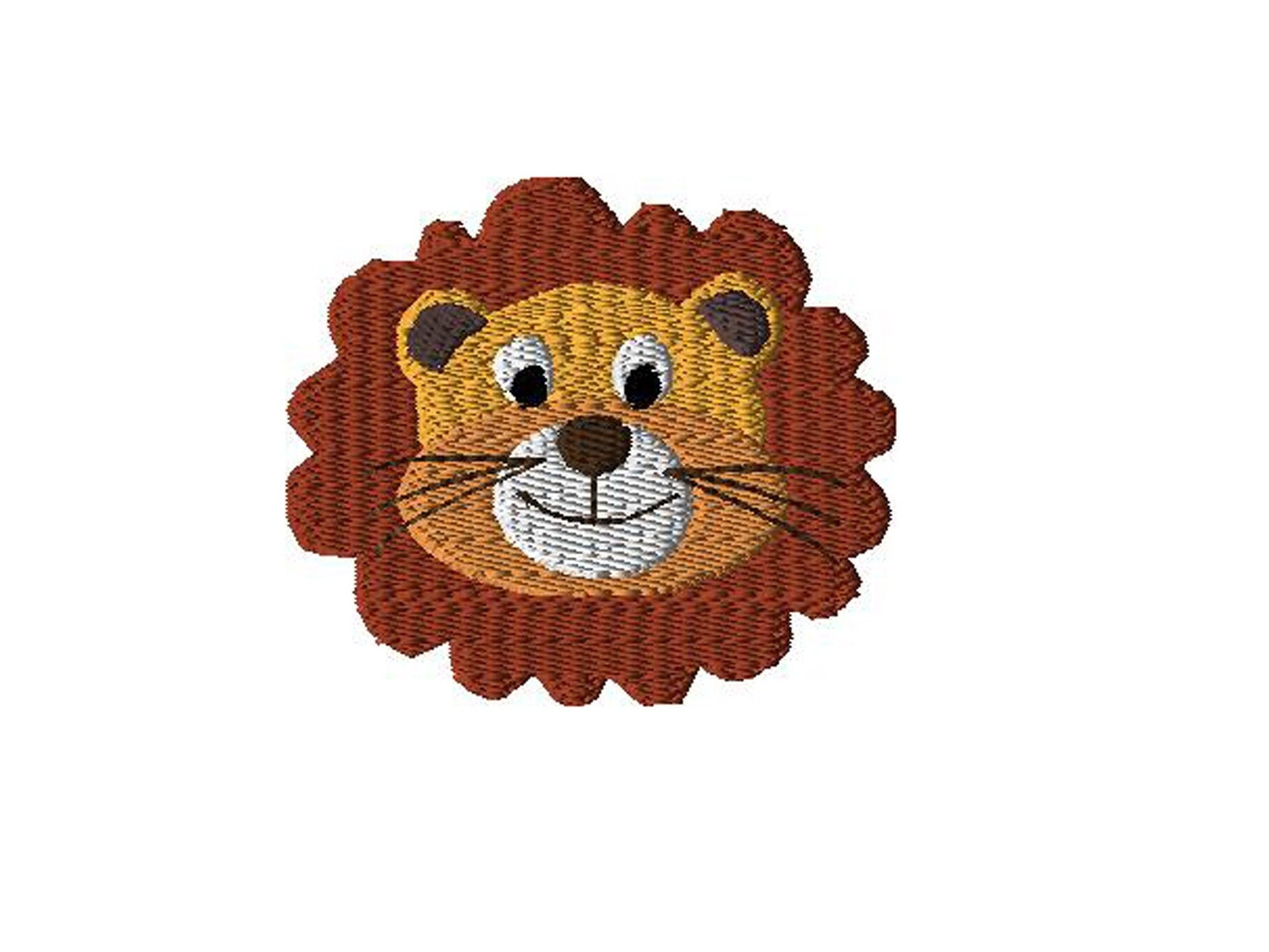 Cute Lion Embroidery Design - Etsy