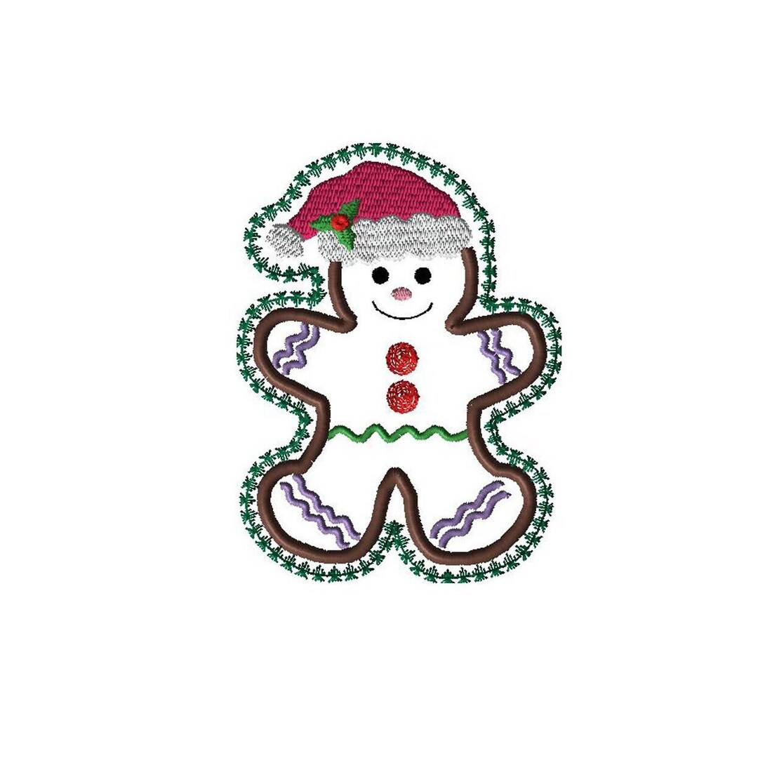 Christmas - Gingerbread Man Embroidery Design - Etsy