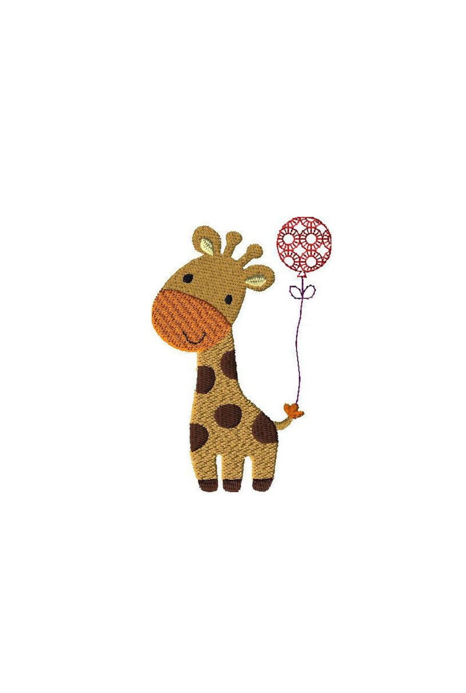 Baby Giraffe Embroidery Design - Etsy