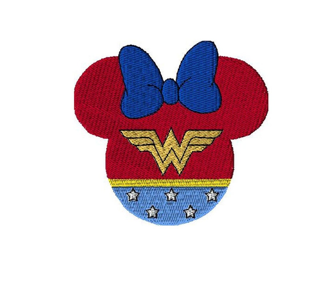 Mouse Head - Wonder Woman Embroidery Design - Etsy