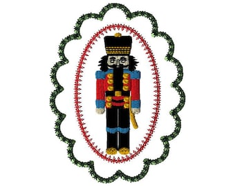 Nutcracker Applique Machine Embroidery Design Christmas Ornament - Etsy