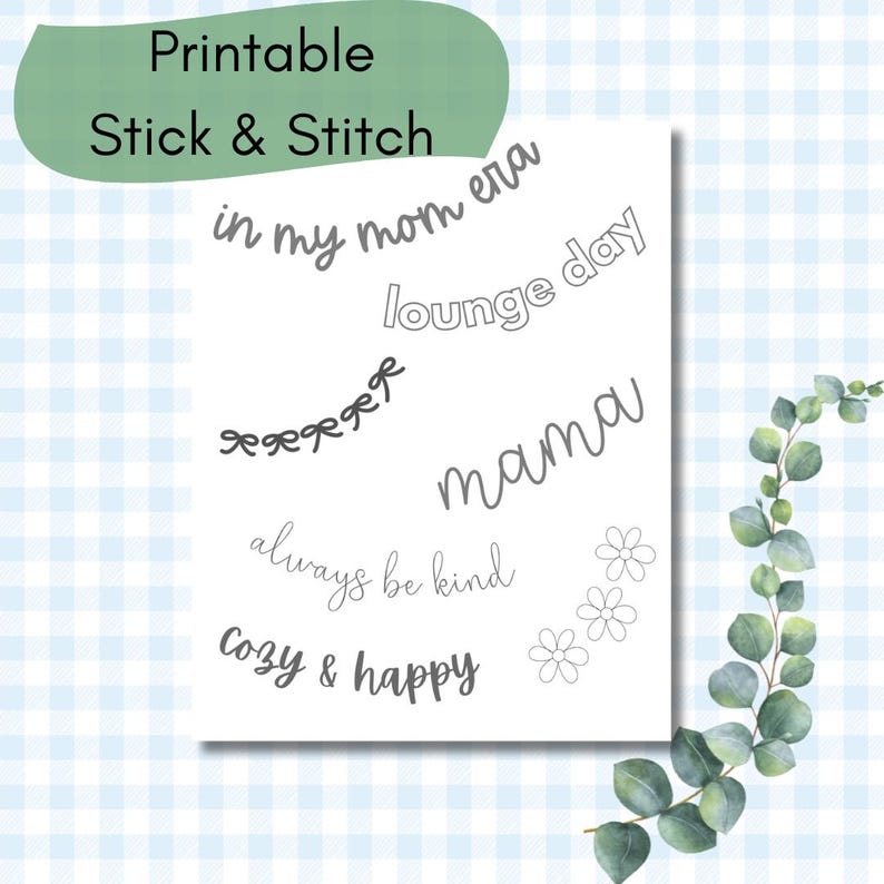 Digital Embroidery Pattern: DIY Stick and Stitch Collar Designs for ...