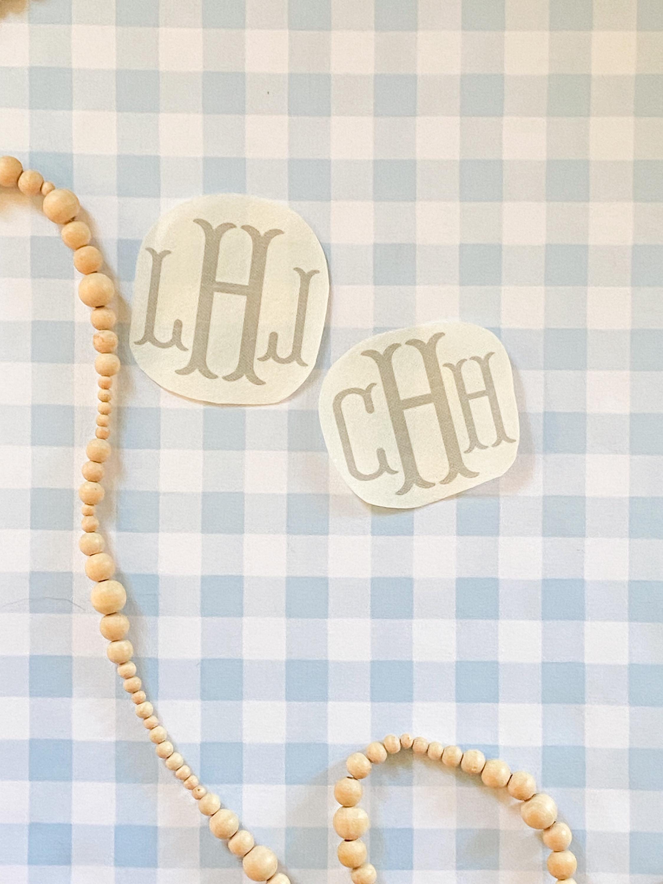 Stick and Stitch Custom Monogram Stencil, DIY Craft, DIY Embroidery ...
