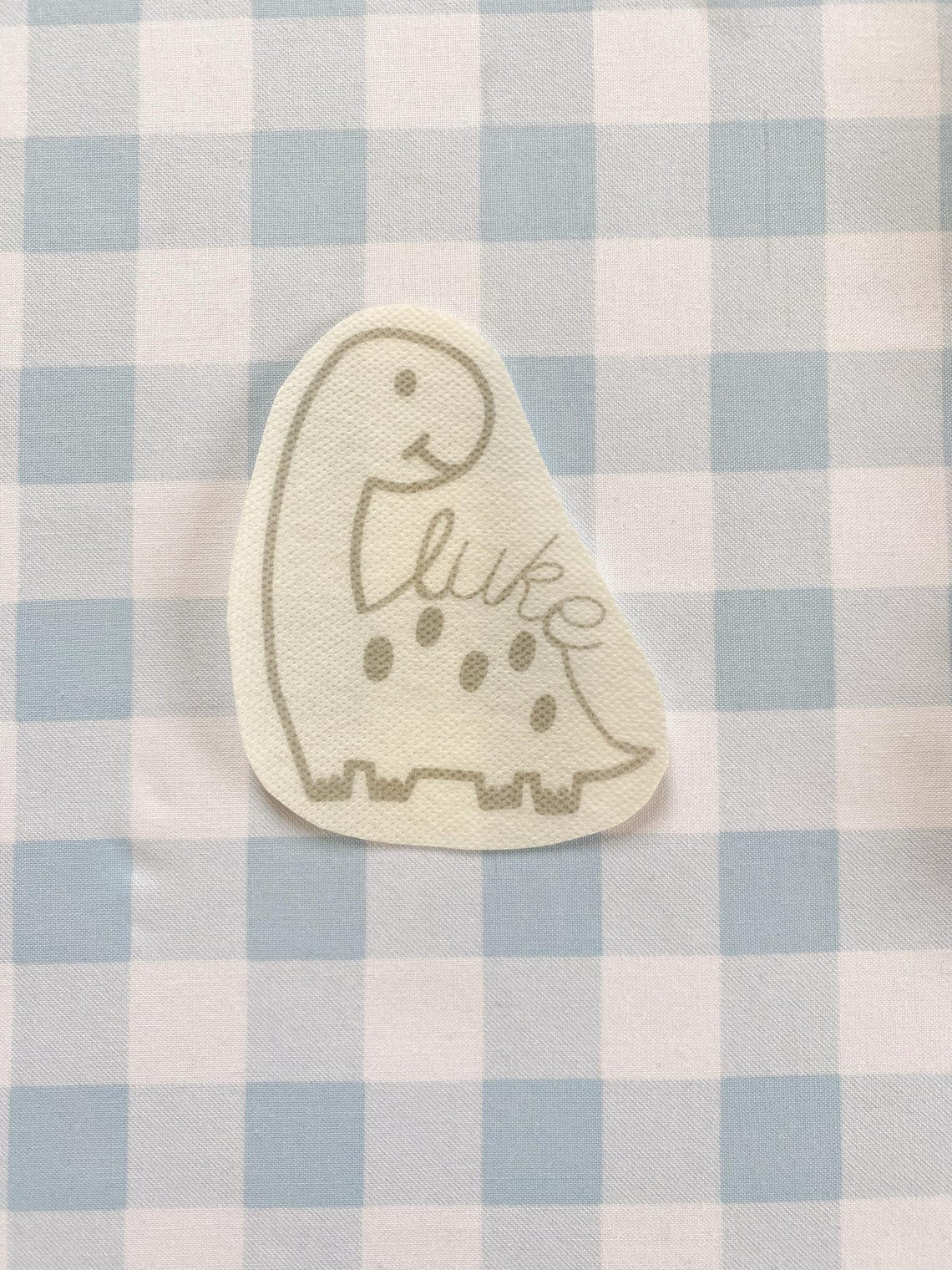Custom Dinosaur Embroidery Pattern: Stick and Stitch Dino Shirt DIY - Etsy