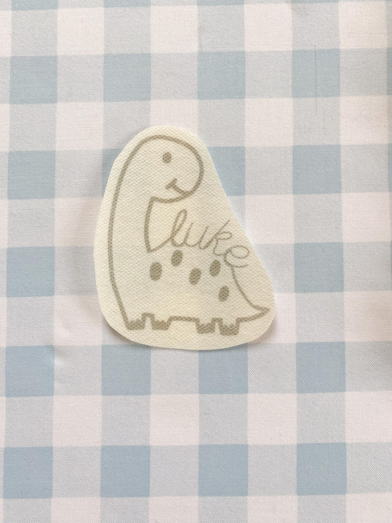 Custom Dinosaur Embroidery Pattern: Stick and Stitch Dino Shirt DIY - Etsy