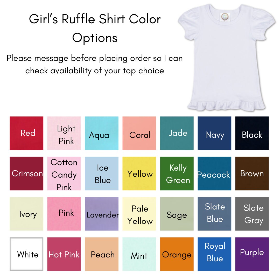 Custom Shirt Color Add On - Etsy