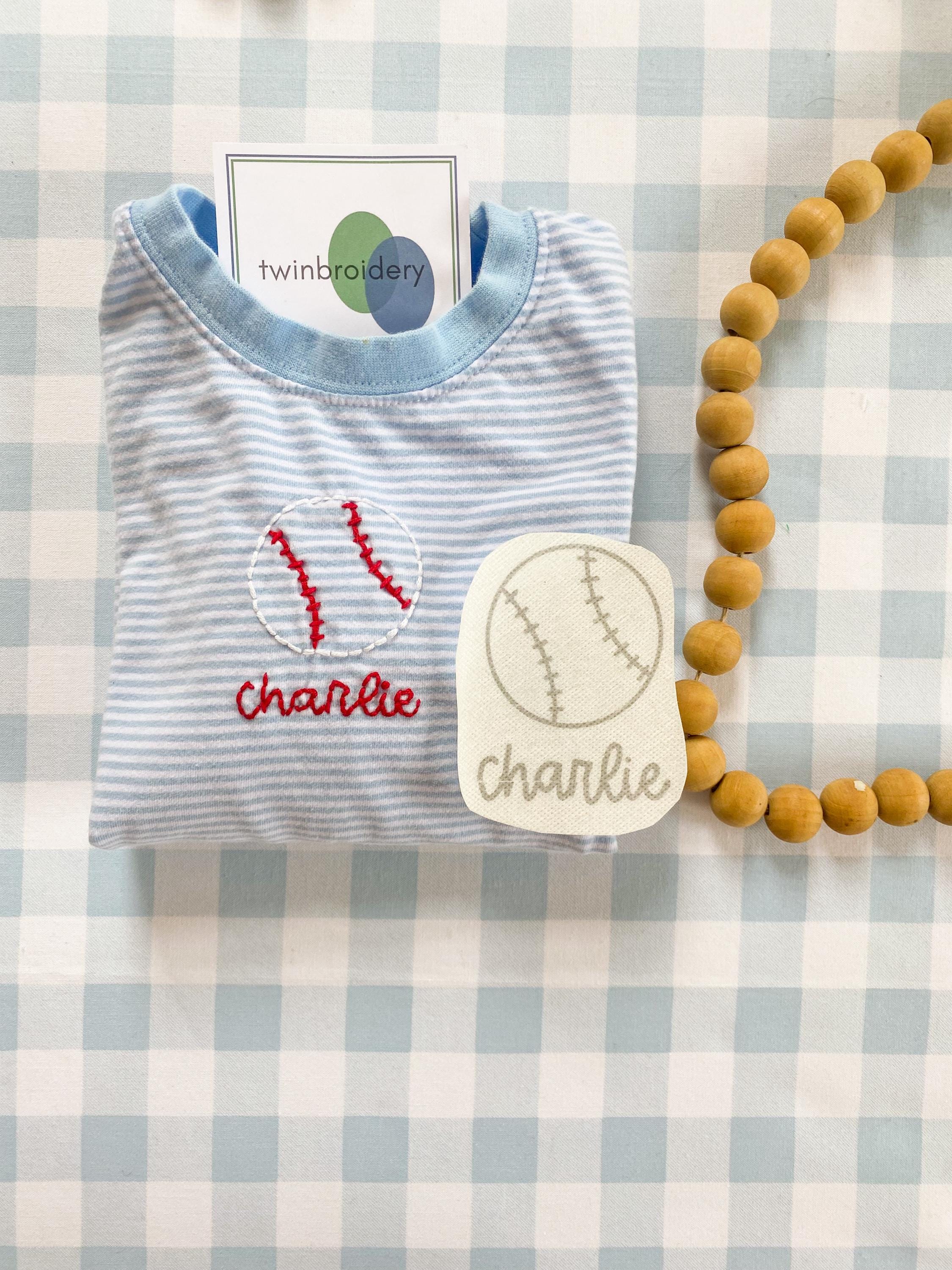 Custom Baseball Stick and Stitch Embroidery Pattern: DIY Baseball Mom ...