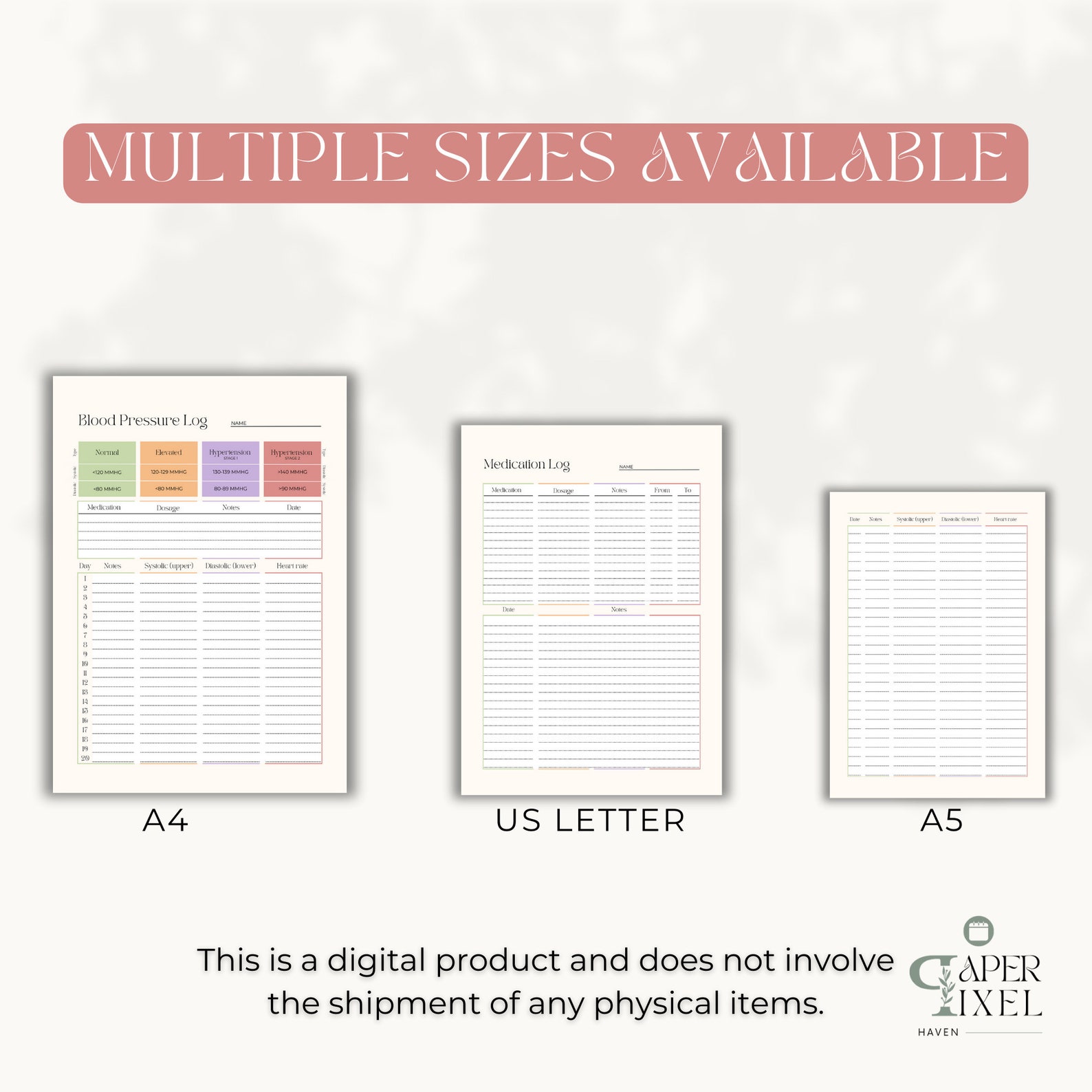 Heart Health Tracker: Printable Blood Pressure Log & Best Practices for ...