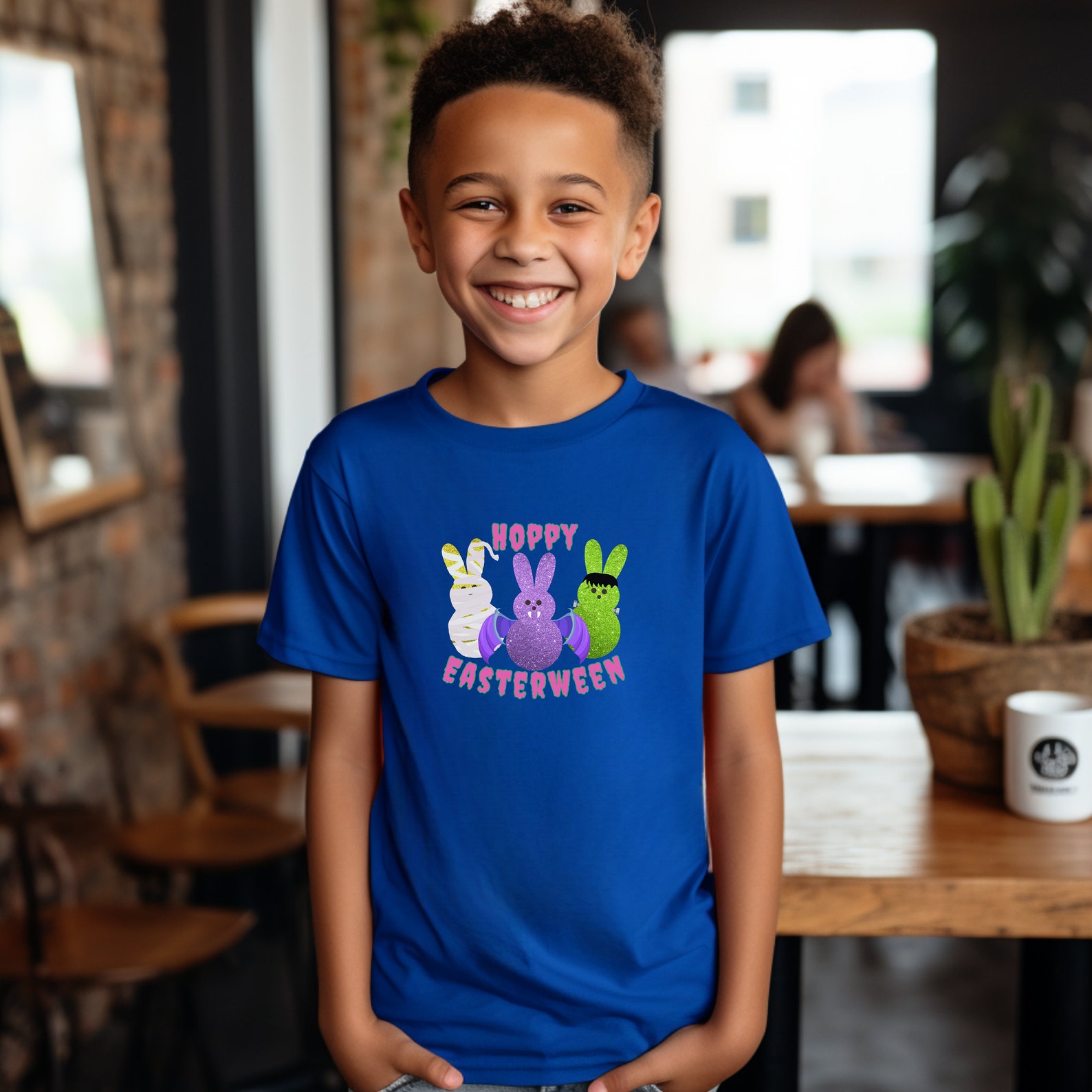 Kids Spooky Easter Hoppy Easterween Monster Peeps Shirt Mummy Dracula ...