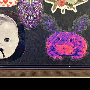 Goth Vinyl Stickers Whimsigoth Film Noir Creepy Trippy Sticker Packs ...