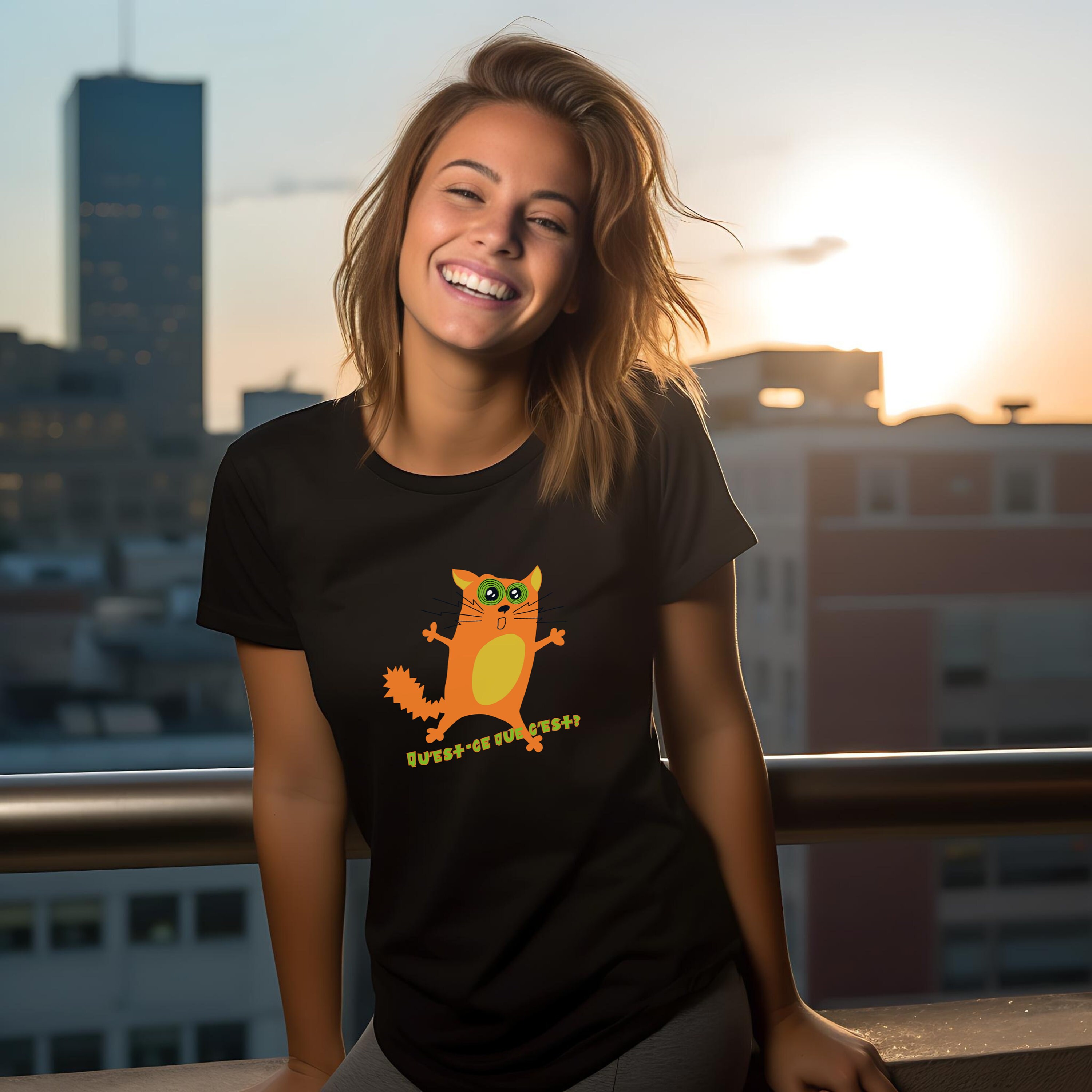 Pyscho Kitty Qu'est-ce Que C'est Funny Crazy Cat for Cat Lover What is ...