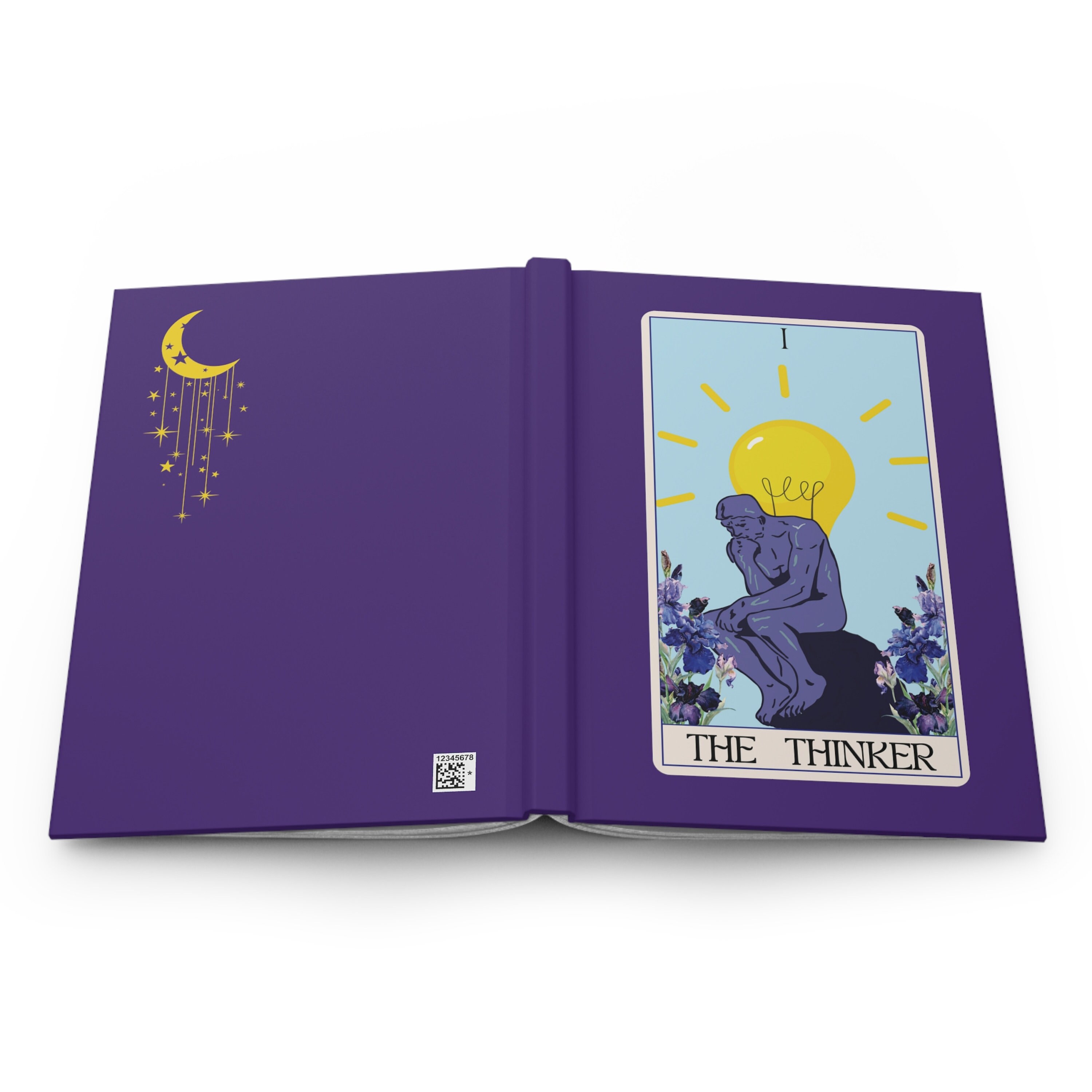 Tarot Card the Thinker Idea Notebook Whimsigoth Funny Journal Lined ...
