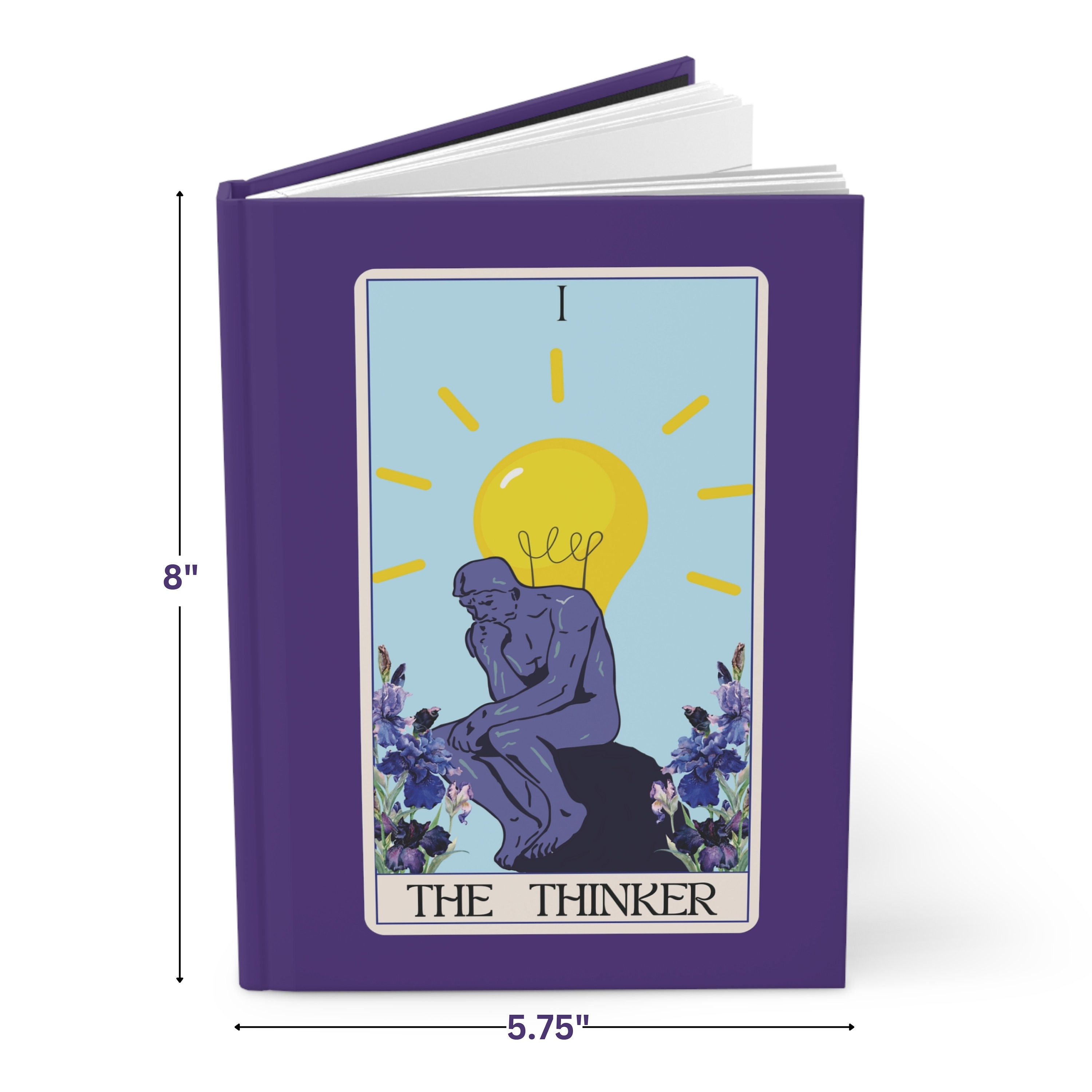 Tarot Card the Thinker Idea Notebook Whimsigoth Funny Journal Lined ...