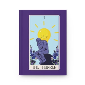 Tarot Card the Thinker Idea Notebook Whimsigoth Funny Journal Lined ...