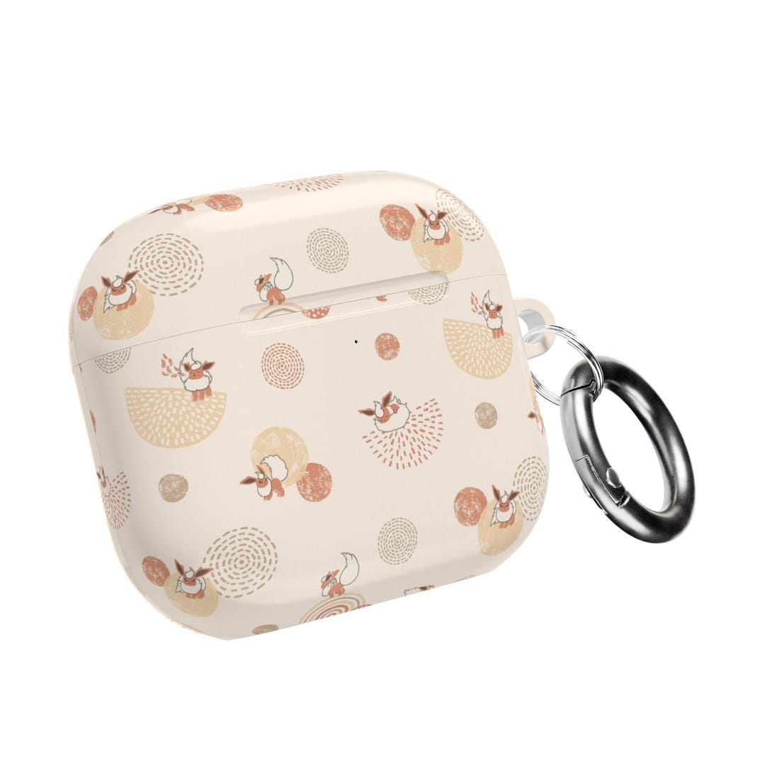 Pocket Monster Fire Eev Pattern Apple AirPod & AirPod Pro Case Gen 1 2 ...