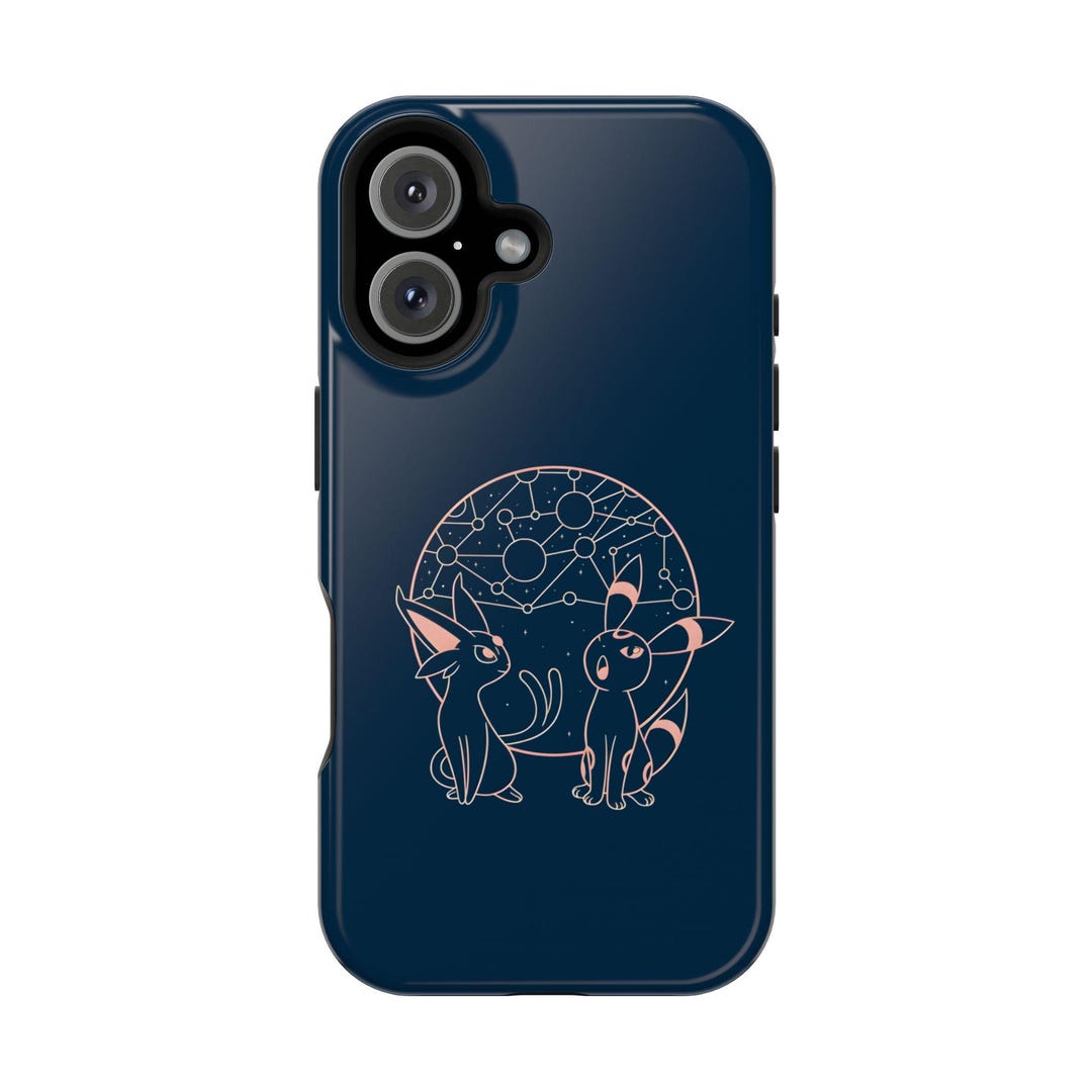 Umbreon and Espeon Pokemon Themed Magnetic Magsafe Tough Phone Case ...