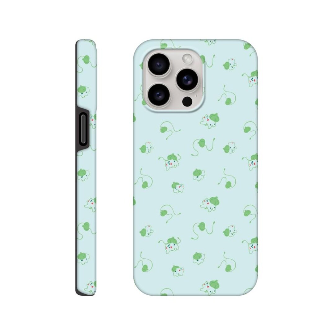 Pocket Monsters Bulbasaur Green Art Print Phone Case iPhone Samsung ...