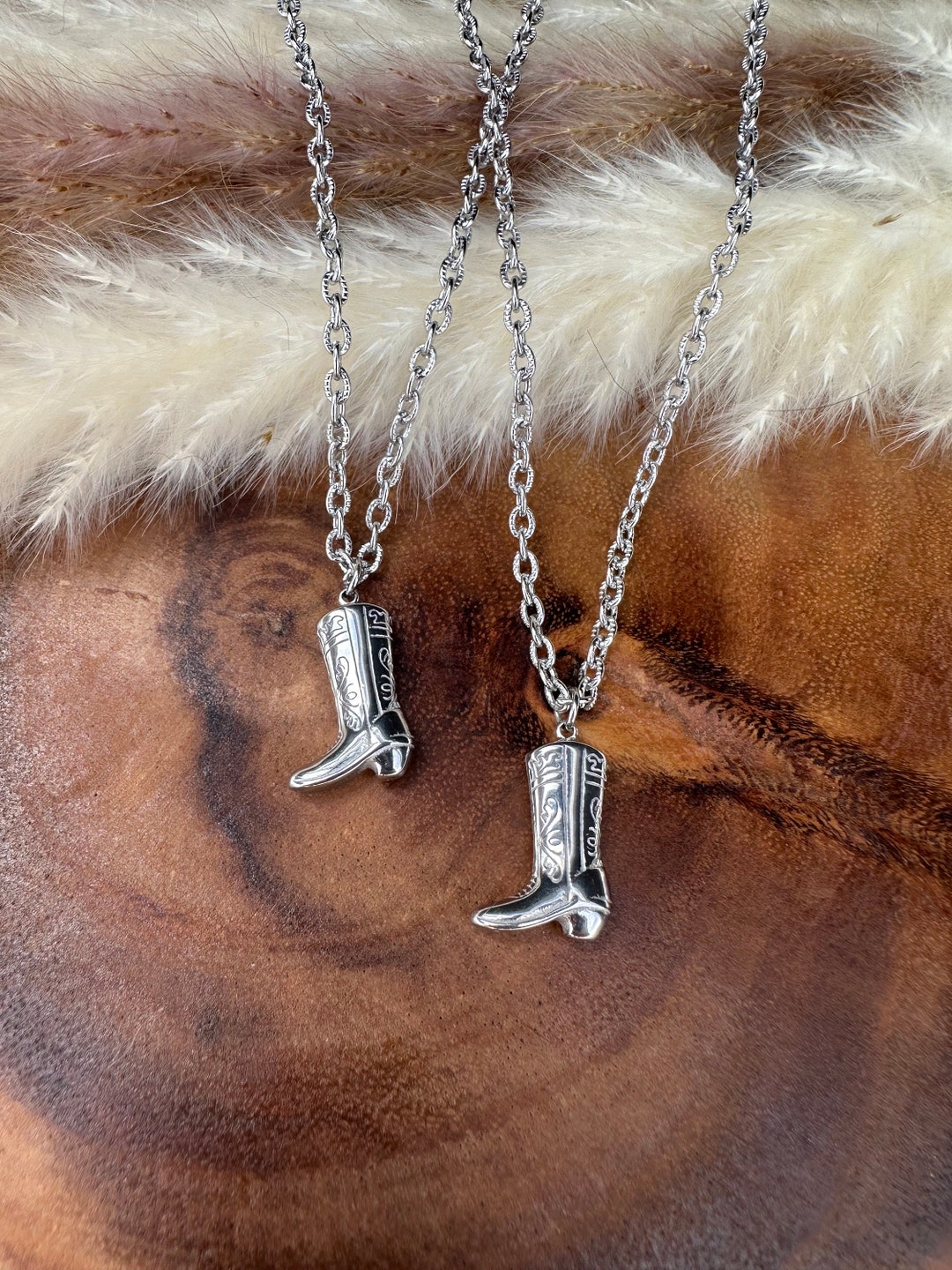The Urban Cowgirl- Boot Charm Necklace - Etsy
