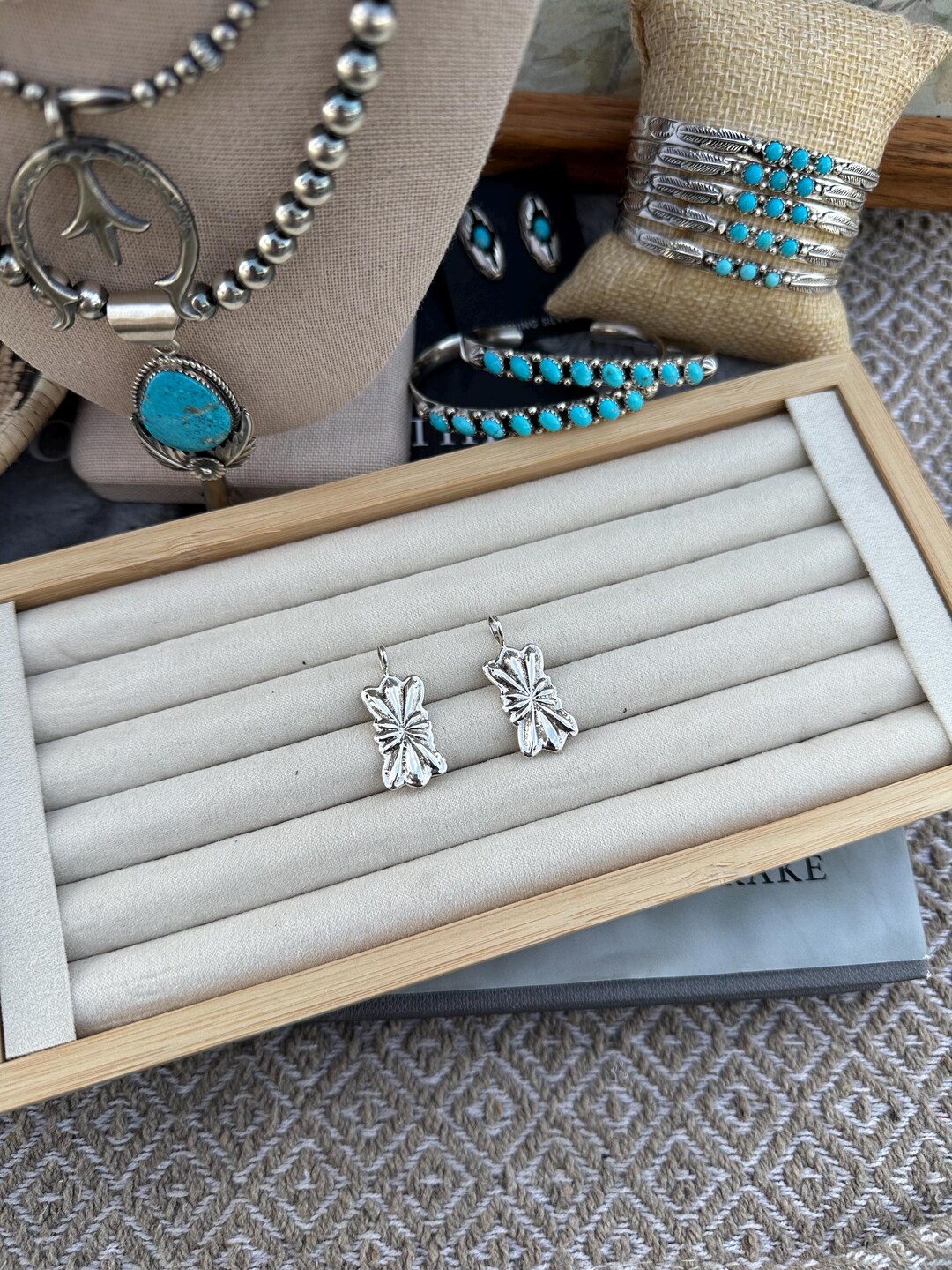 The Butterfly Concho Pendant- Native Made Sterling Silver Pendant - Etsy