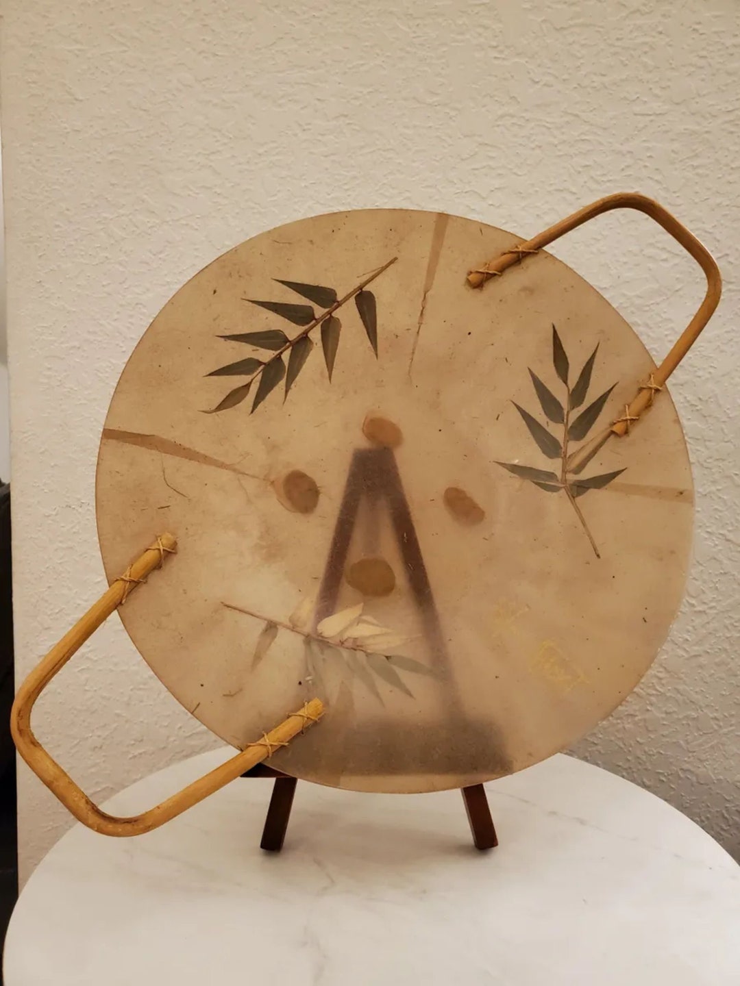 Bamboo Inlay Tray With Bamboo Handles - Etsy