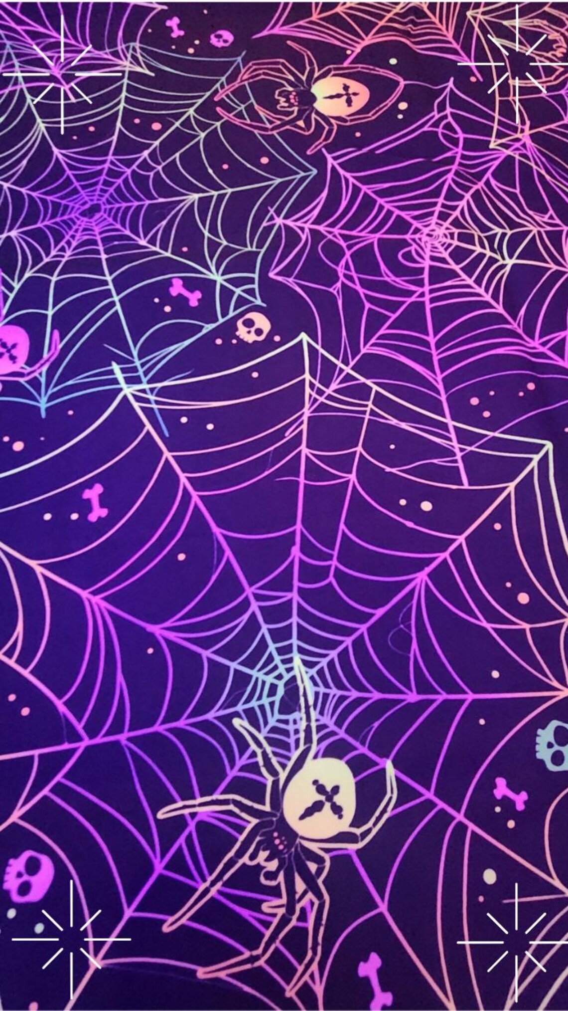 Halloween Background Digital Image Purple Web Spiders - Etsy