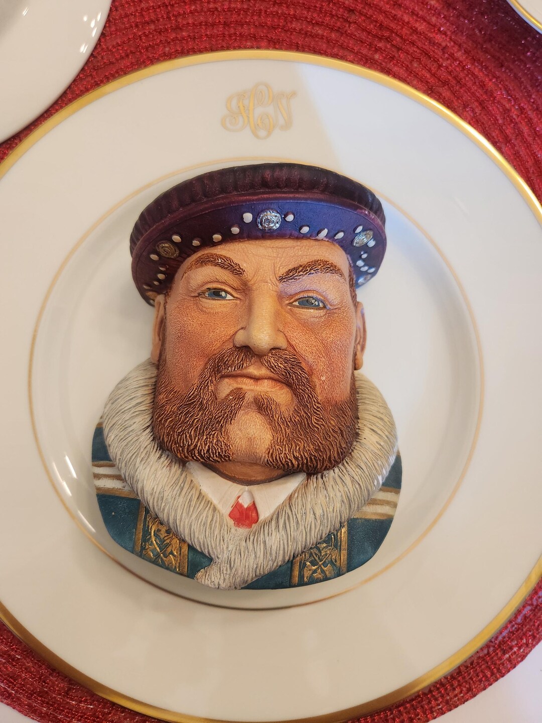 Rare King Henry VIII Legend Products 1982 Chalkware Head Bossons Style ...