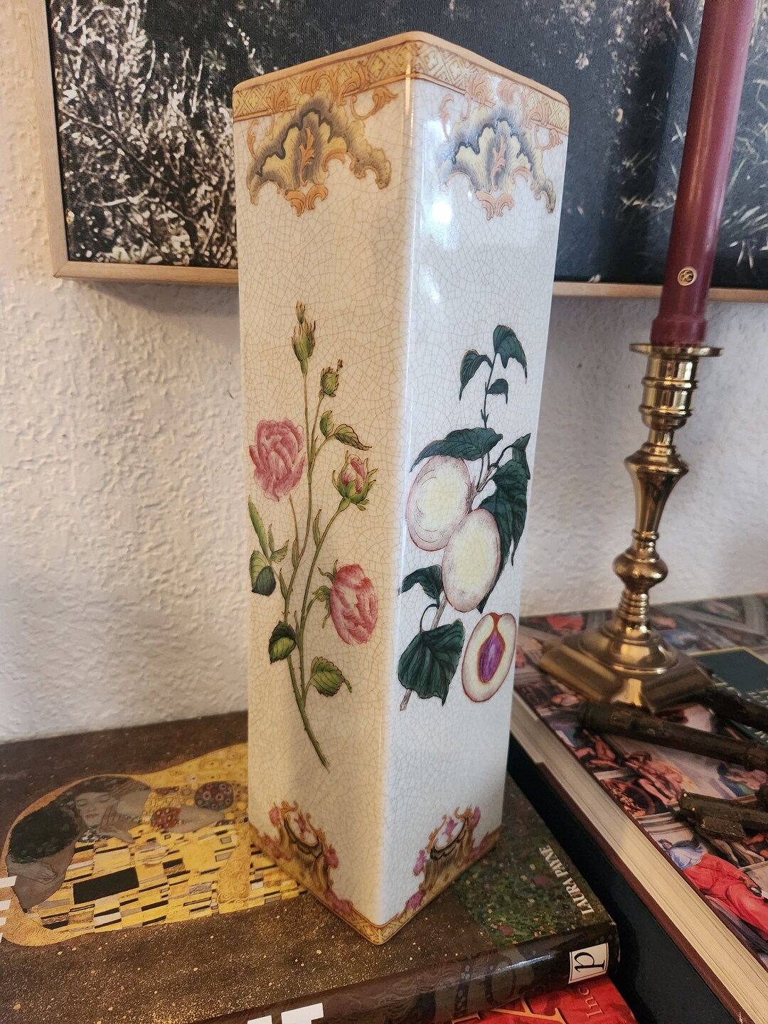 Stamped Tozai Home Square Chinoises Vase - Etsy